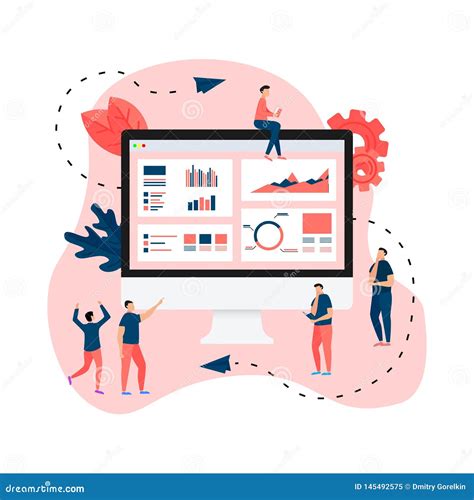 Data Analysis Design Concept Graph Diagram Statistics On Desktop