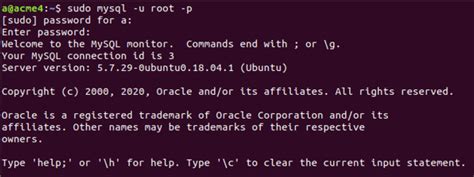 mysql root different types of mysql root commands