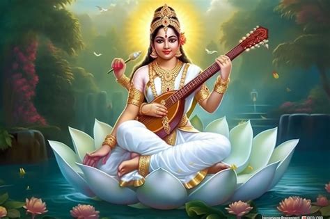 Premium Photo Hindu Goddess Sarasvati