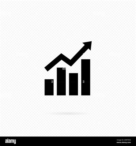 Gráfico de barras de crecimiento con flecha ascendente Icono de