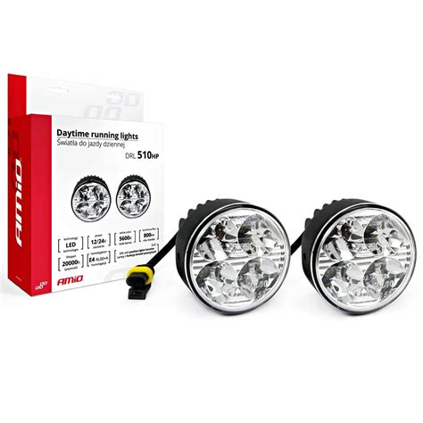 Światła do jazdy dziennej LED OKRĄGŁE 90mm 12V 24V 93626 za 169 zł z