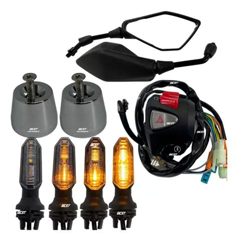 Kit Pisca Seta Led Retrovisor Z Peso Pcx E Punho Cb Frete Gr Tis