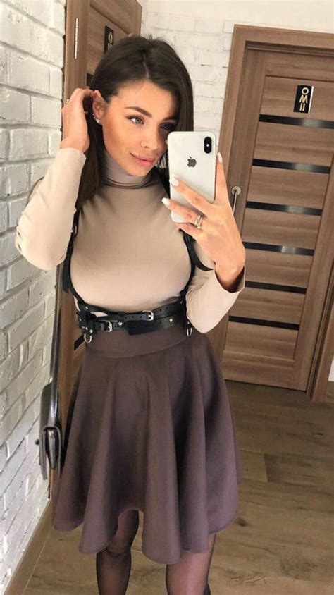 Stunning Women Ukraine Skater Skirt Skirts Fashion Moda Fashion Styles Gorgeous Women Skirt