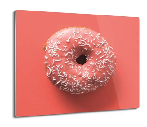 Szklana Splashback Z Nadrukiem Donat Posypka 60x52 ArtprintCave