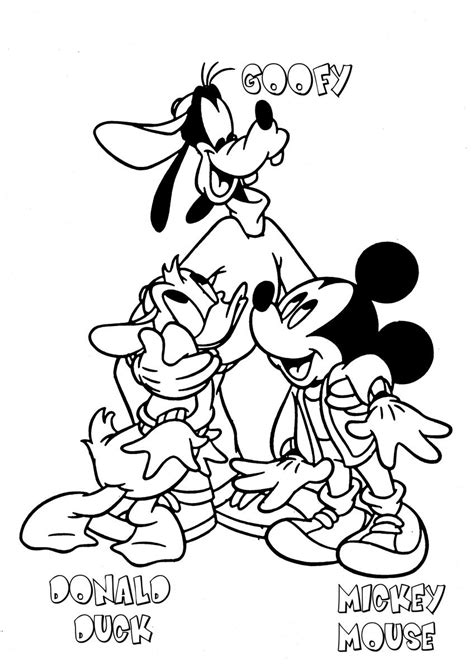 Mickey Mouse And His Friends Coloring Pages