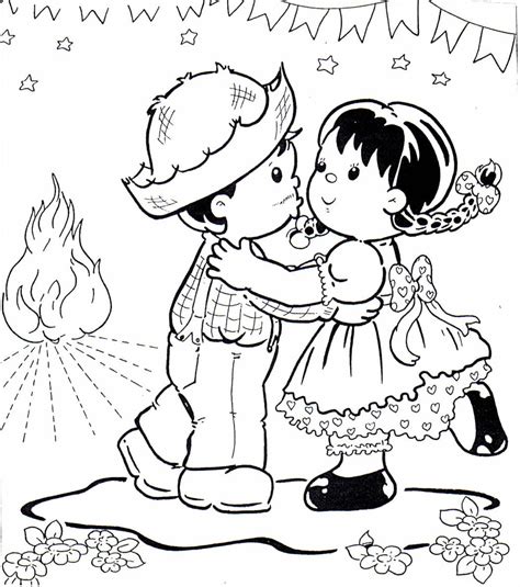 Festa Junina Para Colorir Desenhos Imprimir