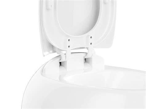 Pack WC suspendu en céramique blanc avec bâti support et plaque de