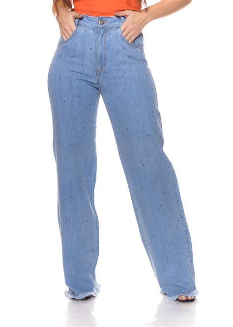 Calça Jeans Feminina Wide Leg Crocker 48877
