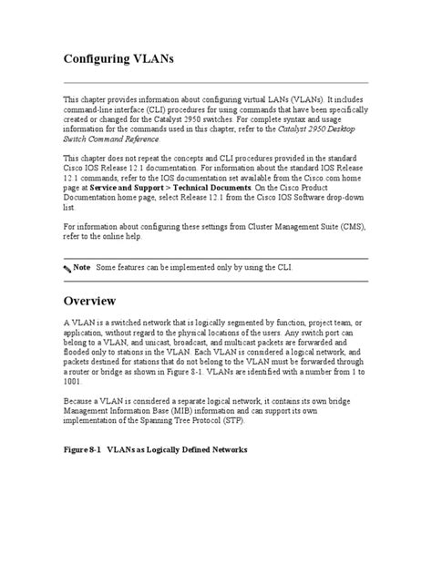 vln configuration pdf network switch port computer networking
