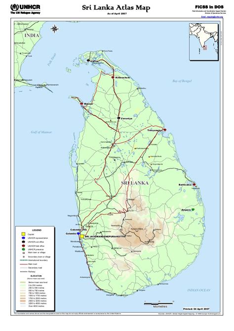 Document Sri Lanka Atlas Map April 2007
