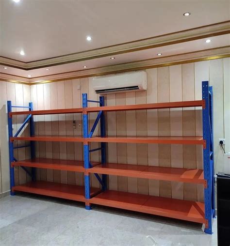 4 Shelves Mild Steel Warehouse Storage Rack Load Per Layer 500 Kg At