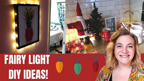 DIY CHRISTMAS DECOR 5 WAYS TO USE LED FAIRY LIGHTS YouTube