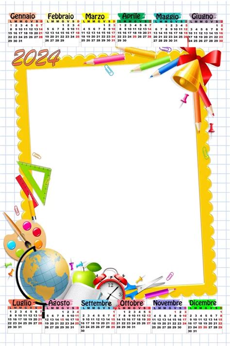 Calendario Personalizzato 2024 Bambini Hatty Kordula
