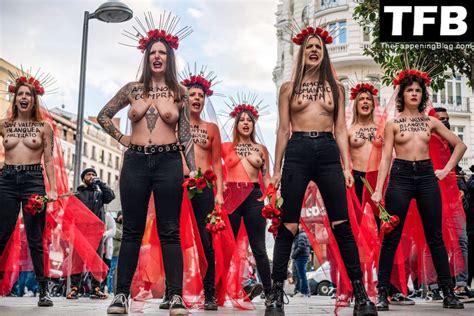 Femen Protest On Valentines Day In Madrid Photos Onlyfans