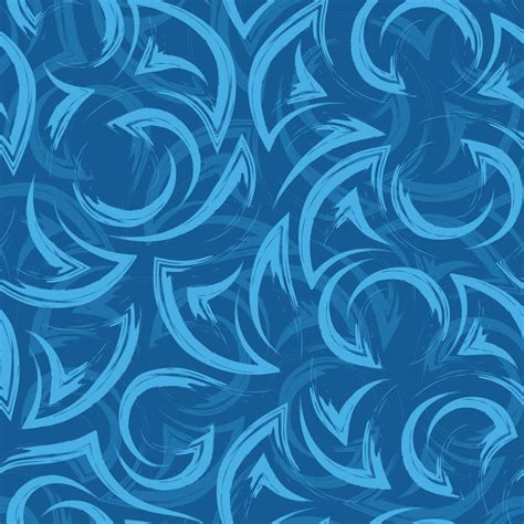 Vector Geometric Seamless Pattern Of Corners And Circles Marine Motif