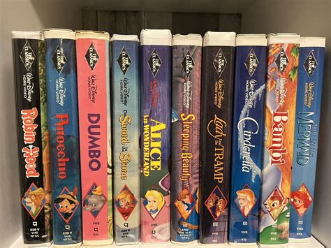 COMPLETE COLLECTION OF ALL 23 WALT DISNEY BLACK DIAMOND VHS RELEASES
