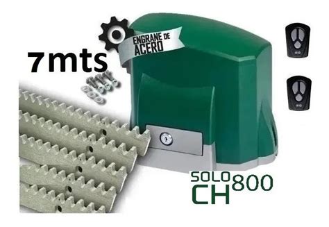 Kit Motor Portón Corredizo 800 Kg 7 M Cremallera Seg SYSCAMS