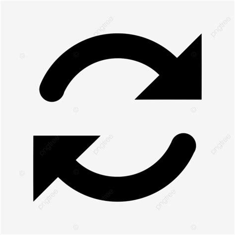 Loops Silhouette Transparent Background Refresh Symbol Loop Arrows