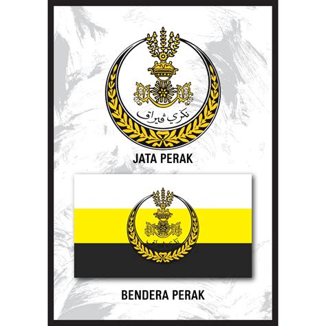 BENDERA FLAG JATA NEGERI MALAYSIA SAIZ A3 Dan A4 HIASAN MERDEKA