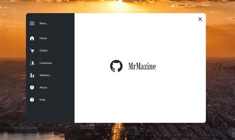 Github Mrmazine Modern Sliding Sidebar Csharp Winform Modern Sliding