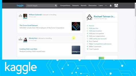 getting started on kaggle a quick tour kaggle youtube