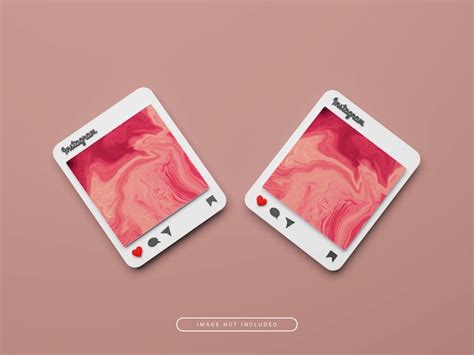 Premium PSD 3d Rendered Instagram Post Mockup