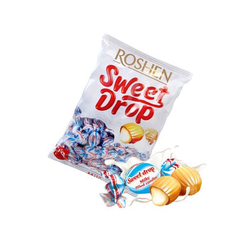 Cukierki Sweet Drop Karmelowe O Smaku Mlecznym Roshen Luz 90 100g