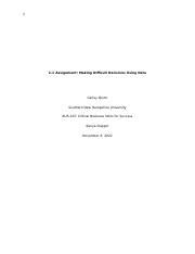 BUS225 Module Two Assignment Docx 1 2 1 Assignment Making Difficult