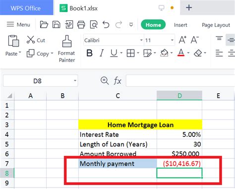 how to calculate monthly payments in excel using formulas wps office academy