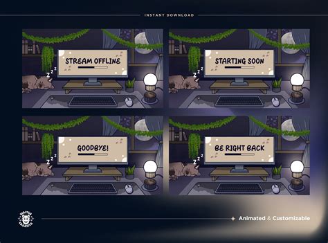 Free Cozy Room Animated Stream Overlay Behance