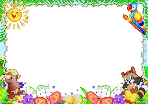 Borda Colorida Infantil Png Goimages Talk