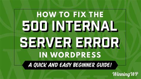 How To Fix The 500 Internal Server Error In WordPress Topher S