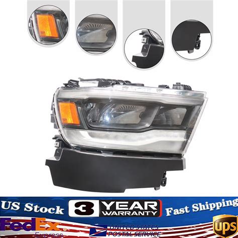Right Headlight For 2019 2020 2021 Dodge Ram 1500 Passenger Side Led