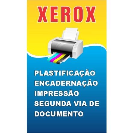 Banner 60x100 Xerox Impressão Plastificação Shopee Brasil