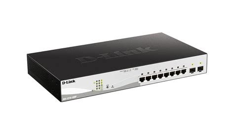 D Link 10 Port Gigabit Smart Managed PoE Switch Including 2 Gigabit SFP