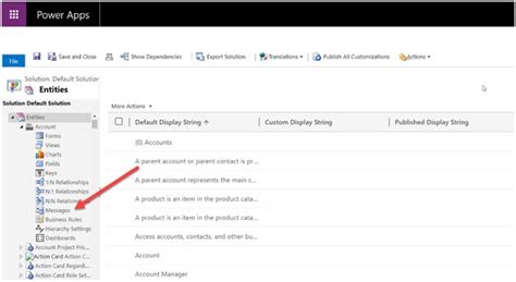 microsoft dynamics 365 tutorial edit system entity messages