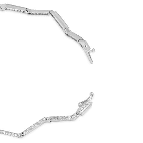 White Gold Diamond Line Bracelet Ct Tdw Rich Diamonds
