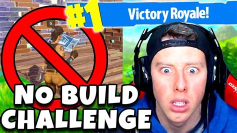 THE NO BUILDING CHALLENGE Fortnite Battle Royale YouTube
