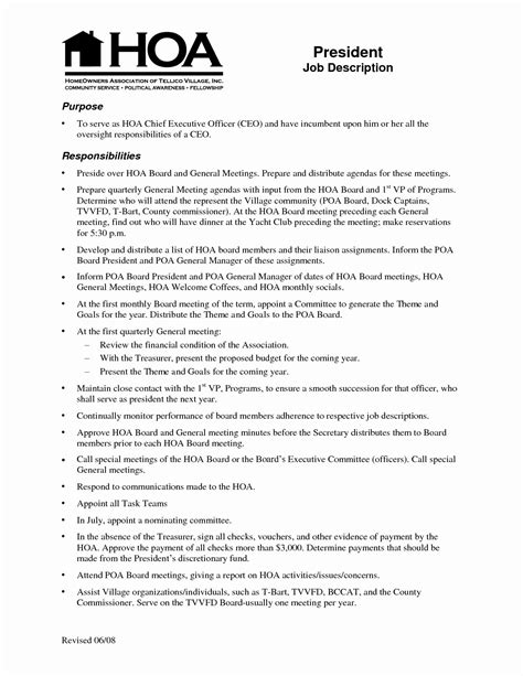 Hoa Minutes Template