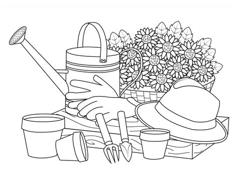 Desenhos De Jardim De Flores Para Colorir Pintar E Imprimir