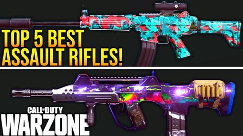Call Of Duty WARZONE TOP 5 BEST ASSAULT RIFLE SETUPS To Use WARZONE