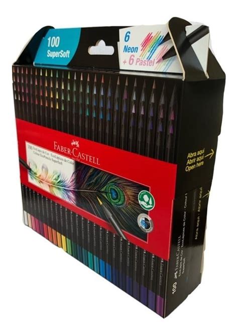 Lápis De Cor Faber Castell Super Soft 100 Cores Ed limitada