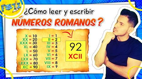 Cómo se leen y se escriben los NÚMEROS ROMANOS YouTube