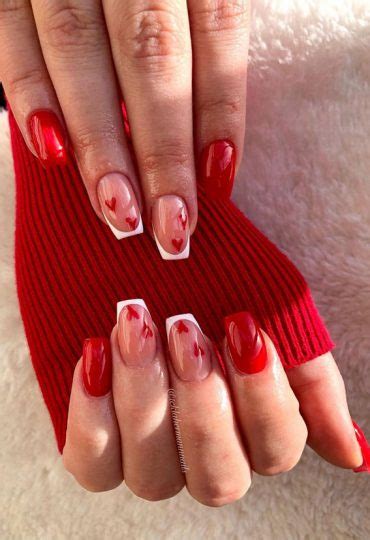 52 Valentine S Day Nail Art Designs Ideas 2023 Red Nails French