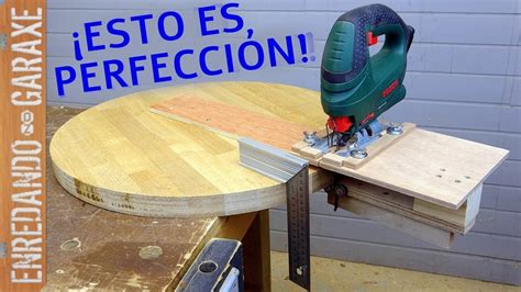 Increíble poder cortar círculos de madera perfectos con la sierra