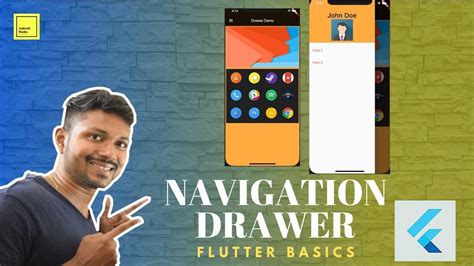 Material Navigation Drawer In Flutter Using Scaffold Routing In