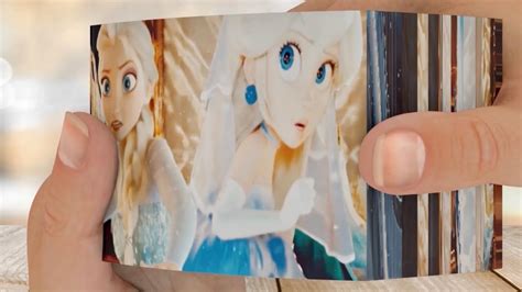 Princess Peach Vs Elsa Ice Flower Ice Power Battle Frozen X Super
