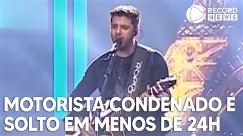 Motorista condenado por acidente que matou Cristiano Araújo é solto em