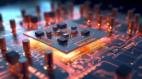premium ai image a close up of a computer chip with the word technology on it