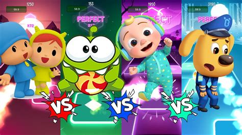 Pocoyo Om Nom Cocomelon Sheriff Labrador Who Is Best Youtube